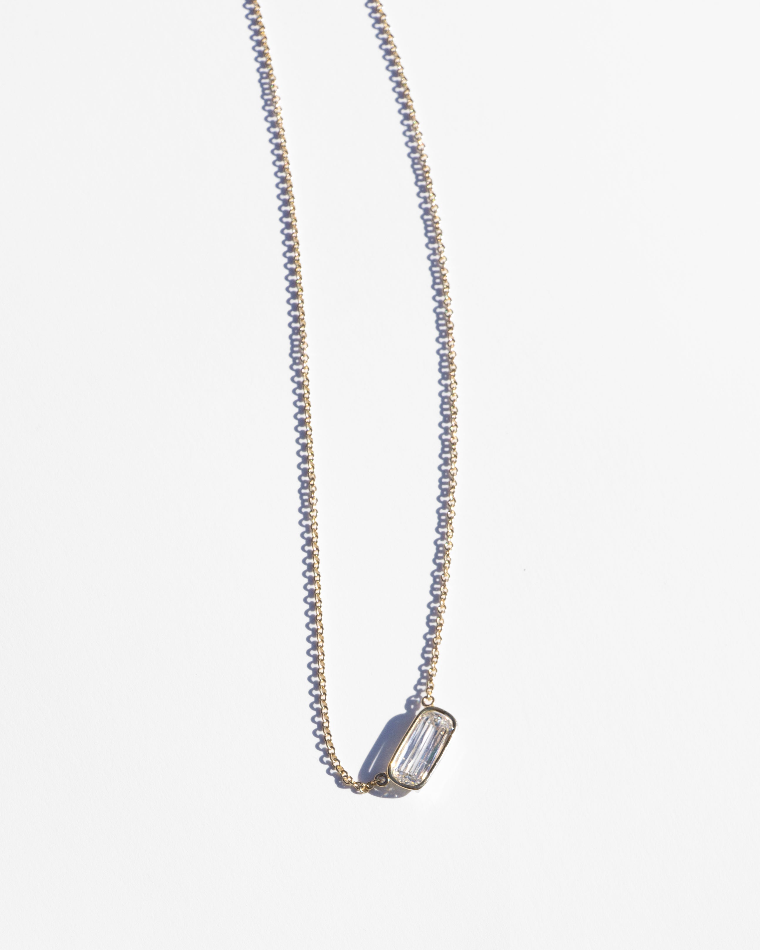 14K East West Diamond Floating Necklace – Mary MacGill